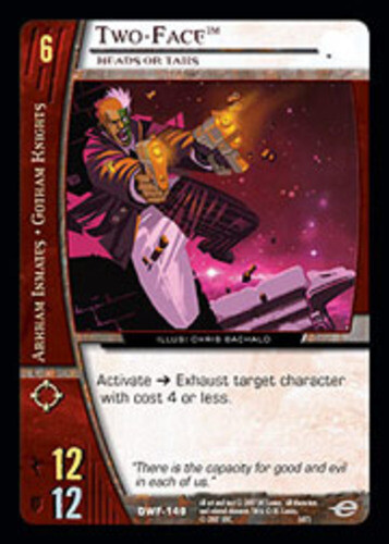 VS System: Two-Face, Heads or Tails [Played] DC Worlds Finest TCG CCG ...