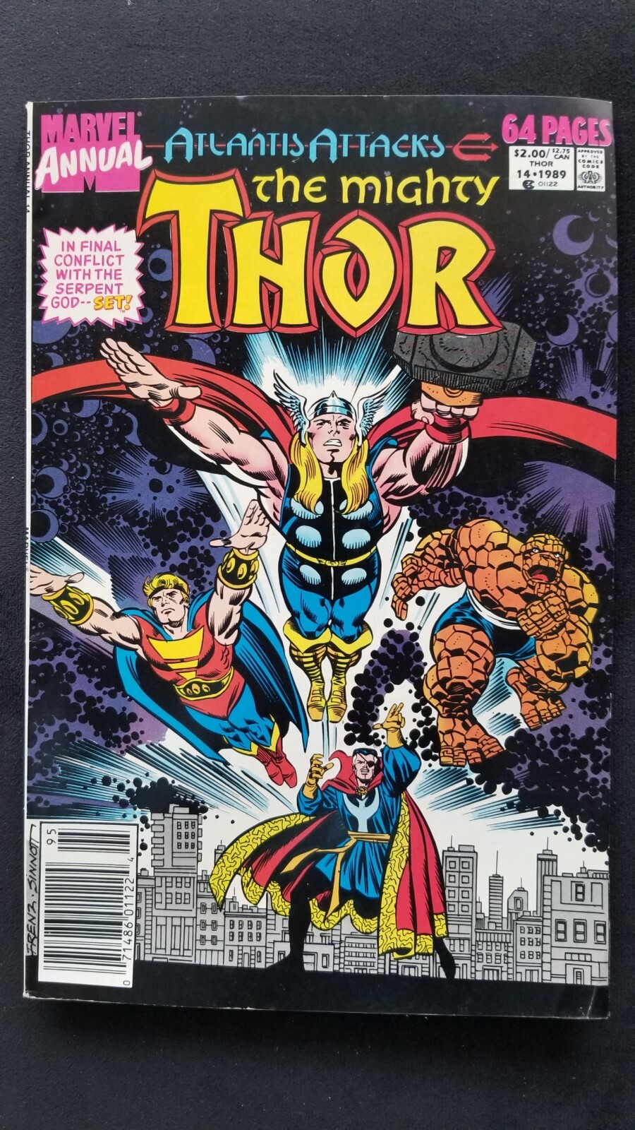 Thor Annual #14 Newsstand Edition 1989 Atlantis Attacks Marvel Comics ...