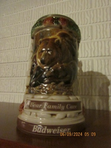 Budweiser, Animals Families Stein, Bear Family Cave, 9.5 inch stein | eBay