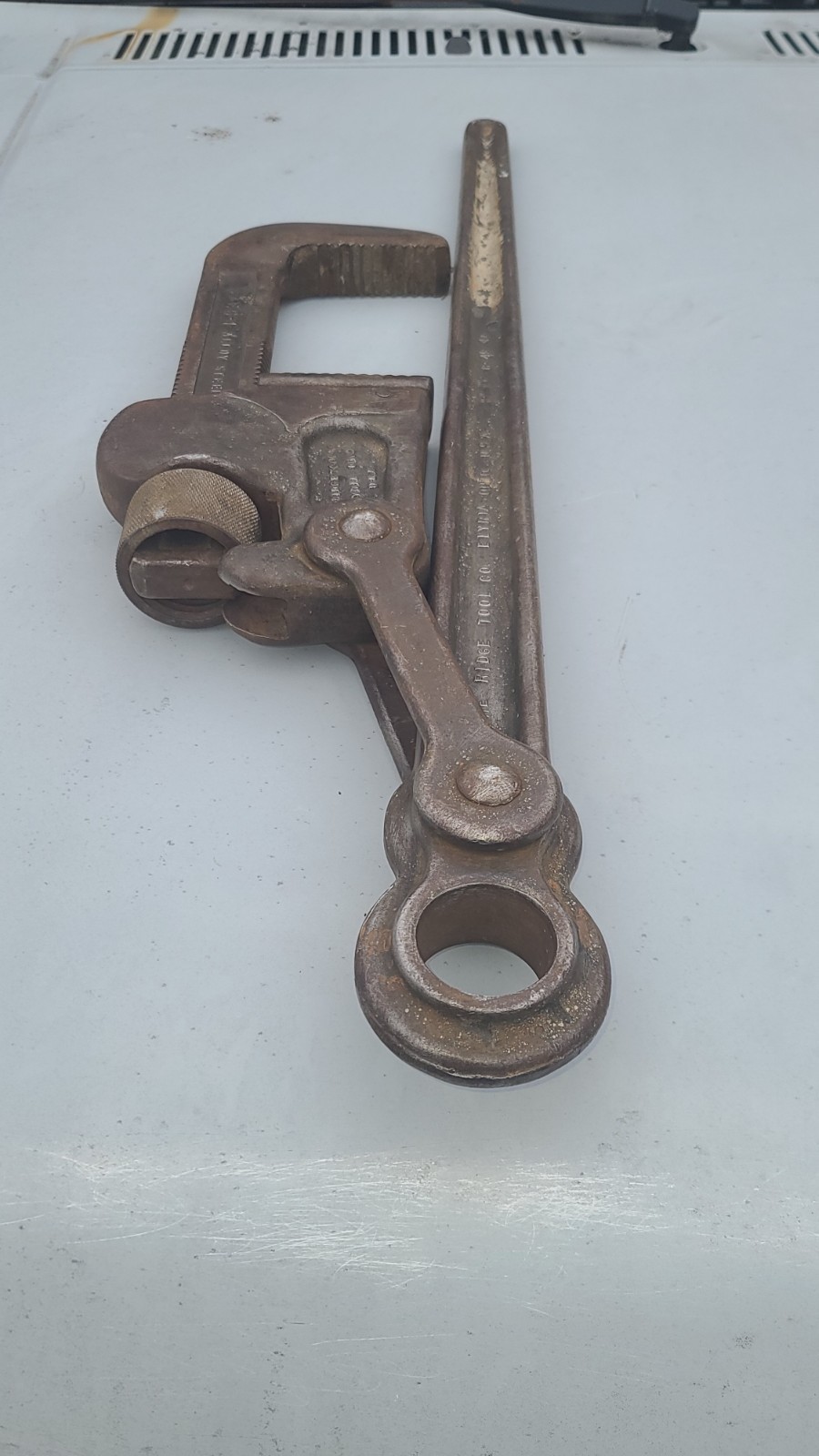 Ridgid Super Six Compound Leverage Pipe Wrench (48" total length) | eBay