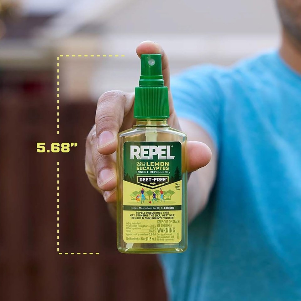 Repel Plant-Based Lemon Eucalyptus Insect Repellent, Mosquito Repellent ...