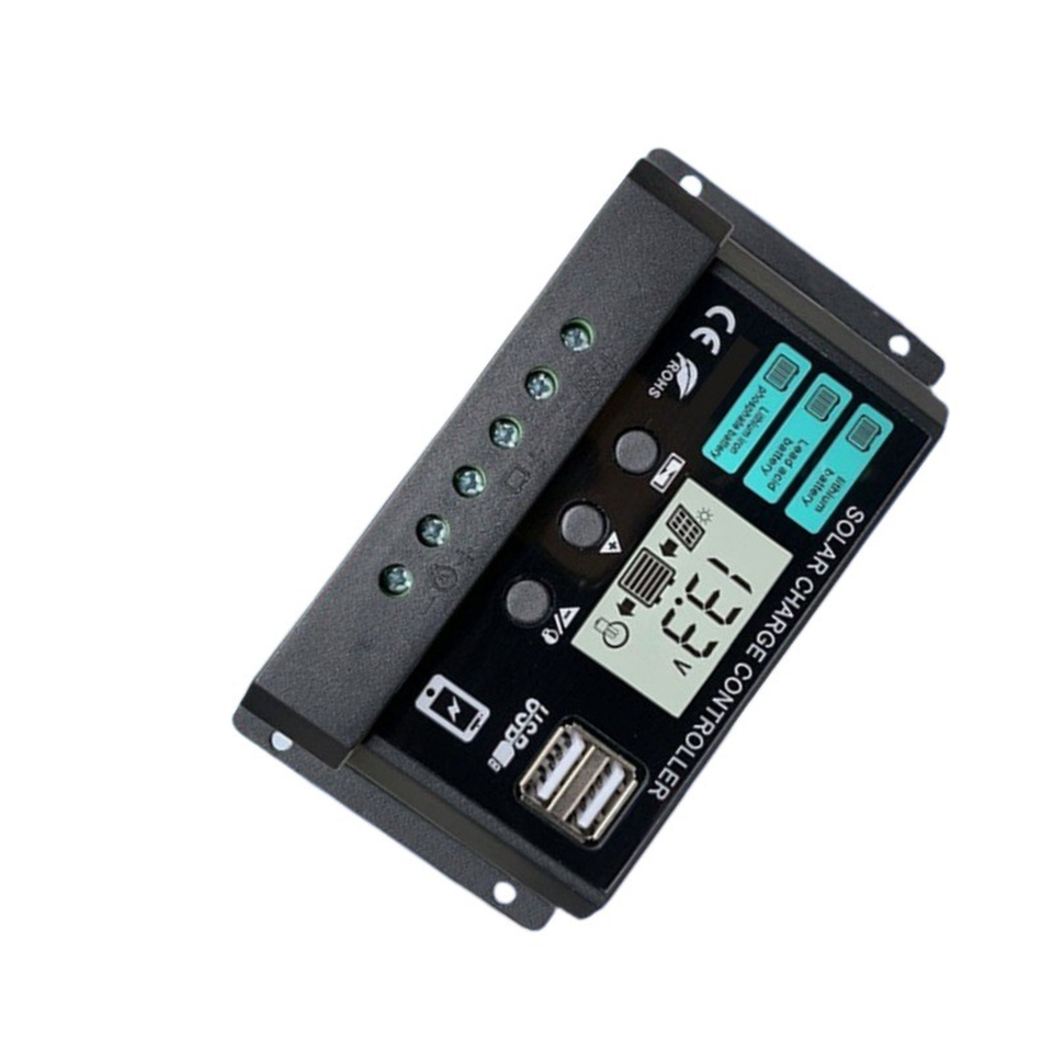LCD Display 12V Solar Controller Industrial Master Control Chip For 12V ...
