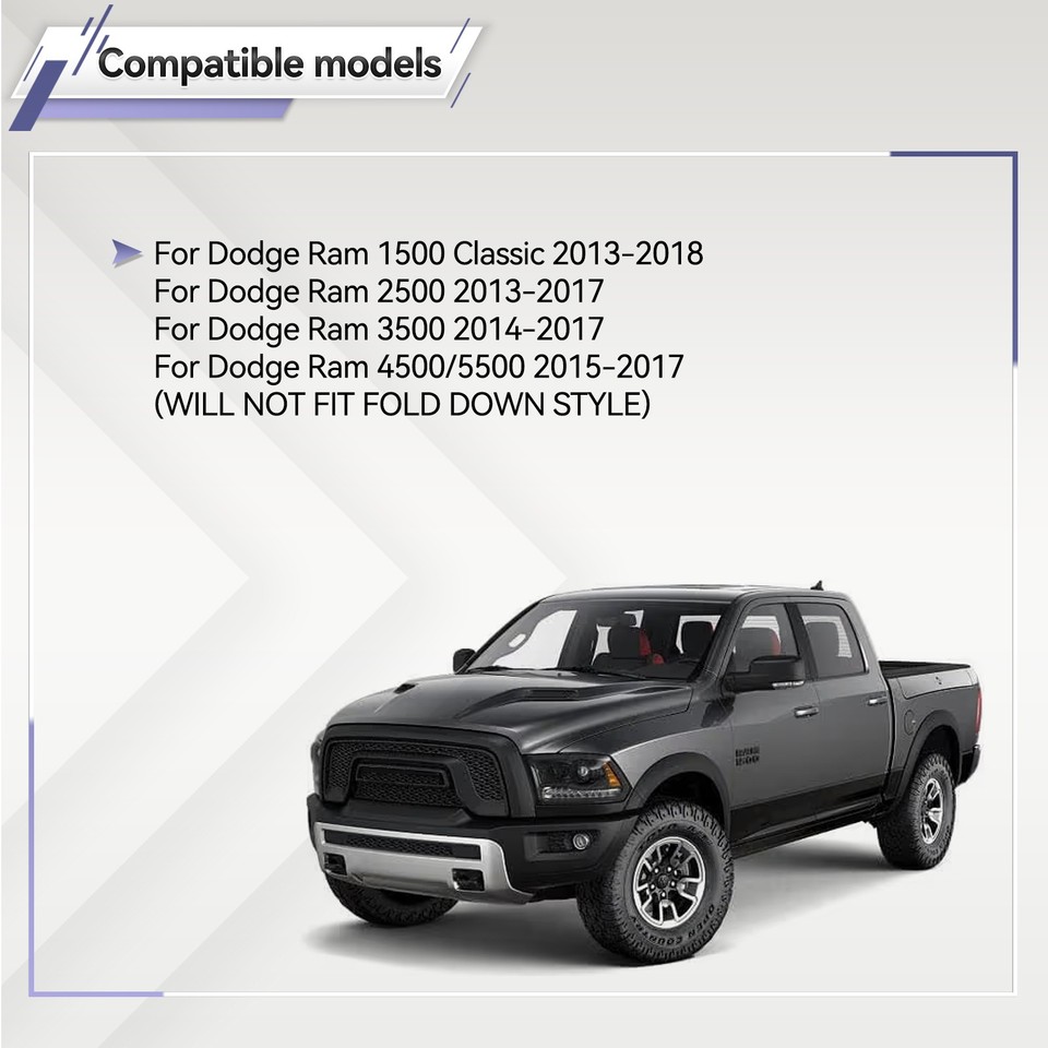 FOR 2013 -2018 DODGE RAM WITH FULL CONSOLE LOWER ARMREST LID LATCH ...