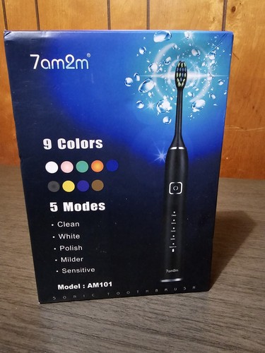 7AM2M Sonic Electric Toothbrush Rechargeable with 5 Adjustable Modes ...
