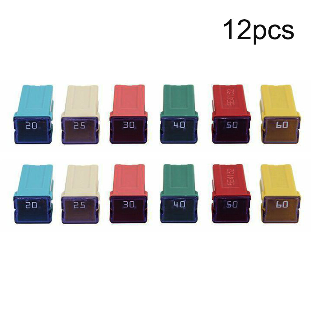 20A 25A 30A 40A 50A 60A Waterproof Square Fuse Assortment Automotive ...