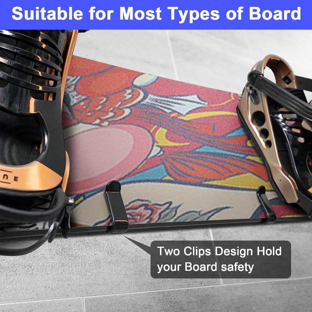 2pcs Wall Mount Snowboard Wall Mount Clips Portable Snowboard Mount ...