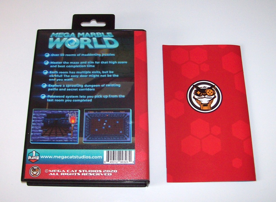 Mega Marble World Sega Genesis CIB Complete w/ Manual - Tested Mega Cat ...