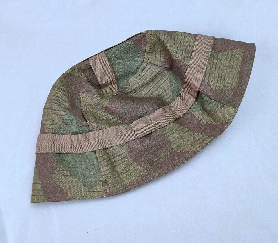 WW2 GERMAN PARATROOPER M38 HELMET COVER CAP Tan&Water CAMO CAMOUFLAGE ...