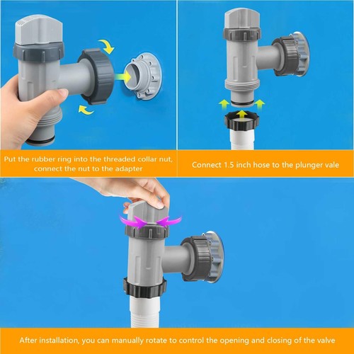 On/Off Plunger Valve Replacement Accessories, For Filter Circulation ...