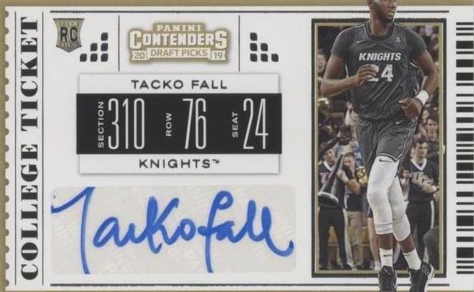 2019-20 Panini Contenders Draft Picks - College Ticket Tacko Fall #118 ...