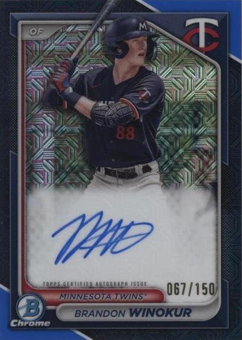 2024 Bowman - Chrome Prospect Mega Box Autographs Brandon Winokur #BMA ...