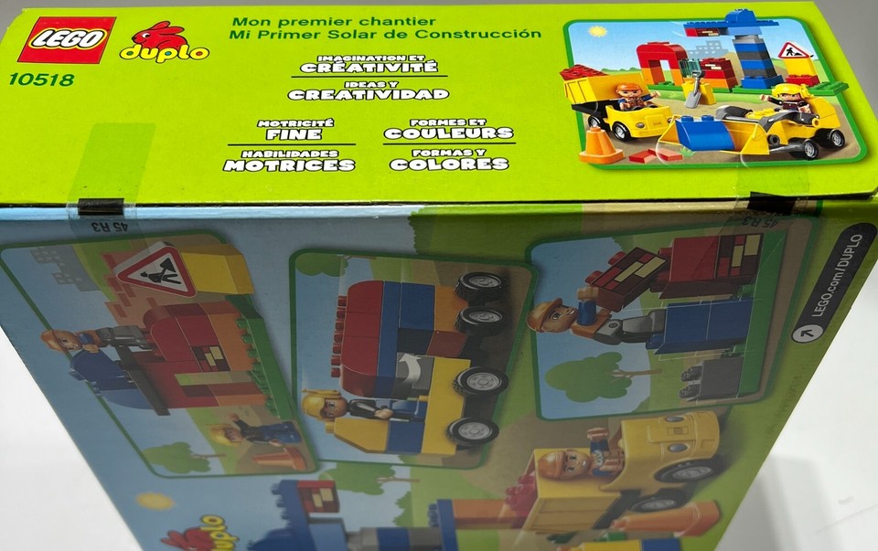LEGO Duplo 10518 MY FIRST CONSTRUCTION SITE SET 43 pcs NEW 673419190473 ...