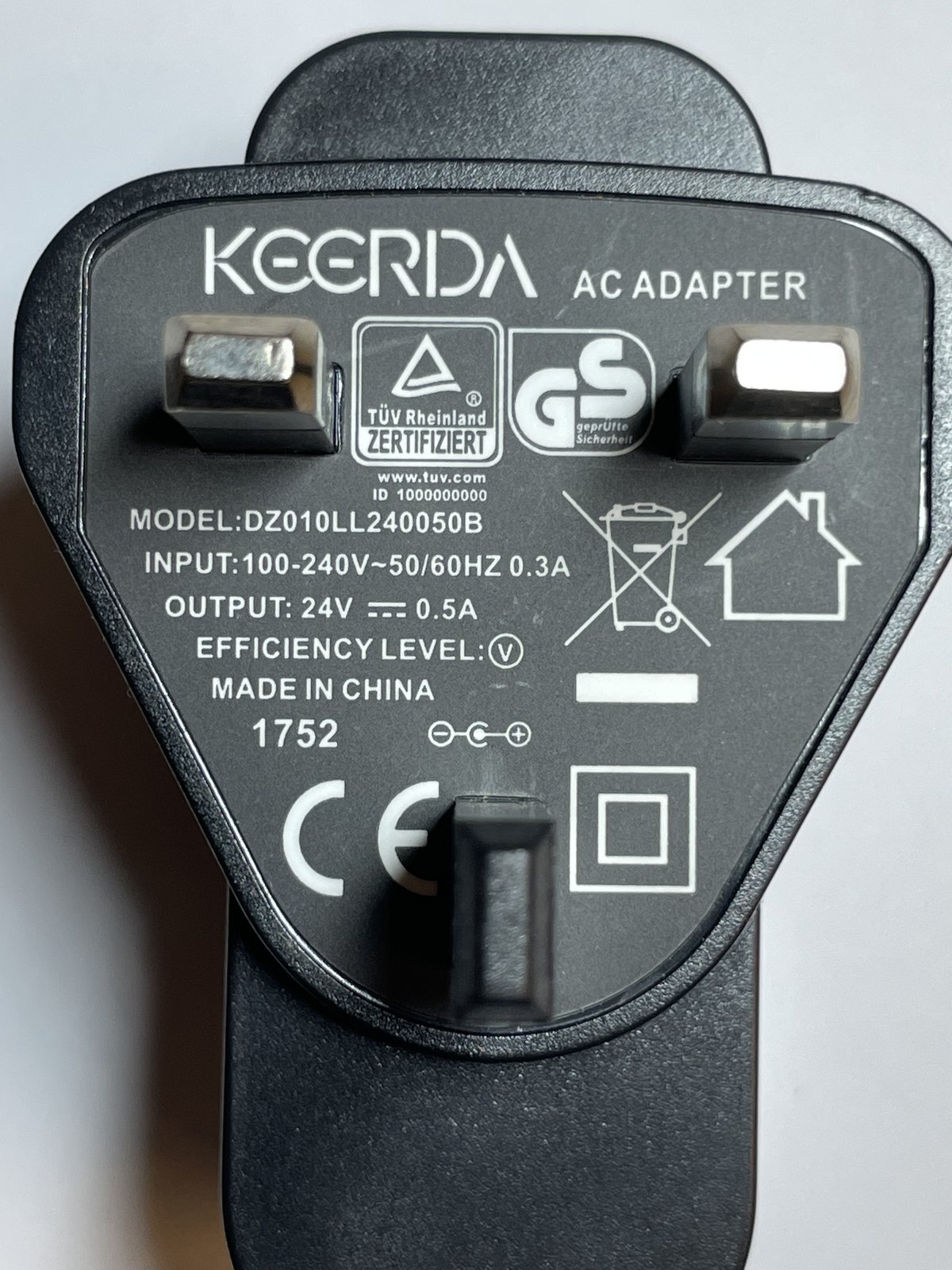 Replacement for 24.0V 0.5A 12.0W KPTEC AC Adapter K12V240050B for ...