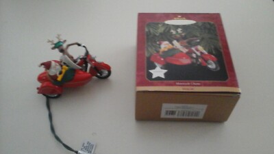 HALLMARK MOTORCYCLE CHUMS LIGHTED CHRISTMAS ORNAMENT 1997 WORKING | eBay