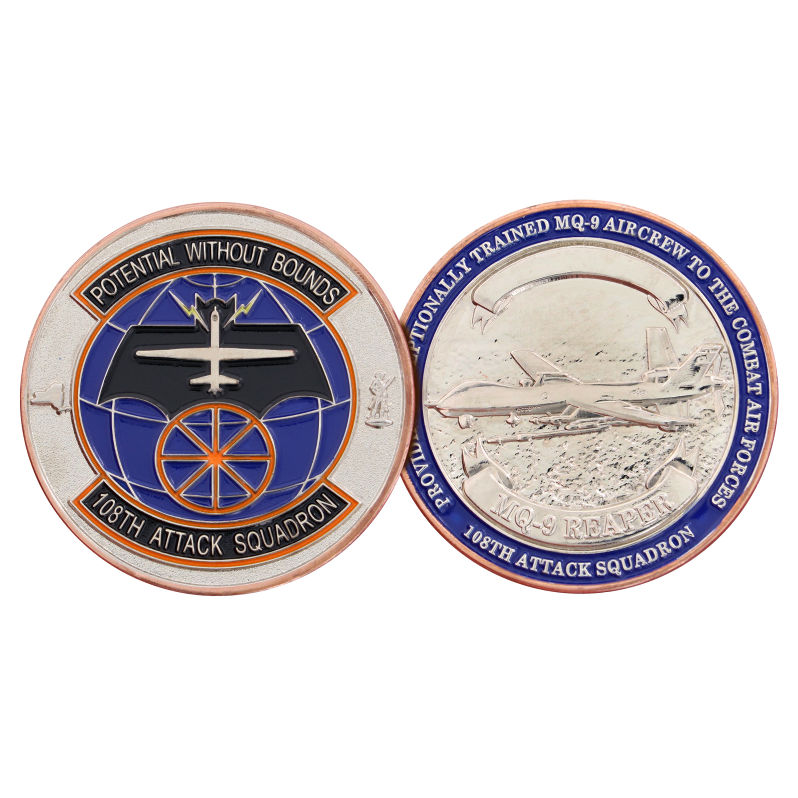 108th Attack Squadron Reaper Challenge Coin | eBay