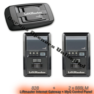 Liftmaster MyQ Remote Combo Pack 828LM Internet Gateway (2) 889LM ...