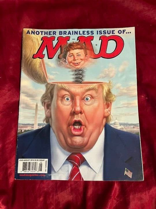 MAD Magazine #540 Aug 2016, Donald Trump, VG, Free Shipping ...