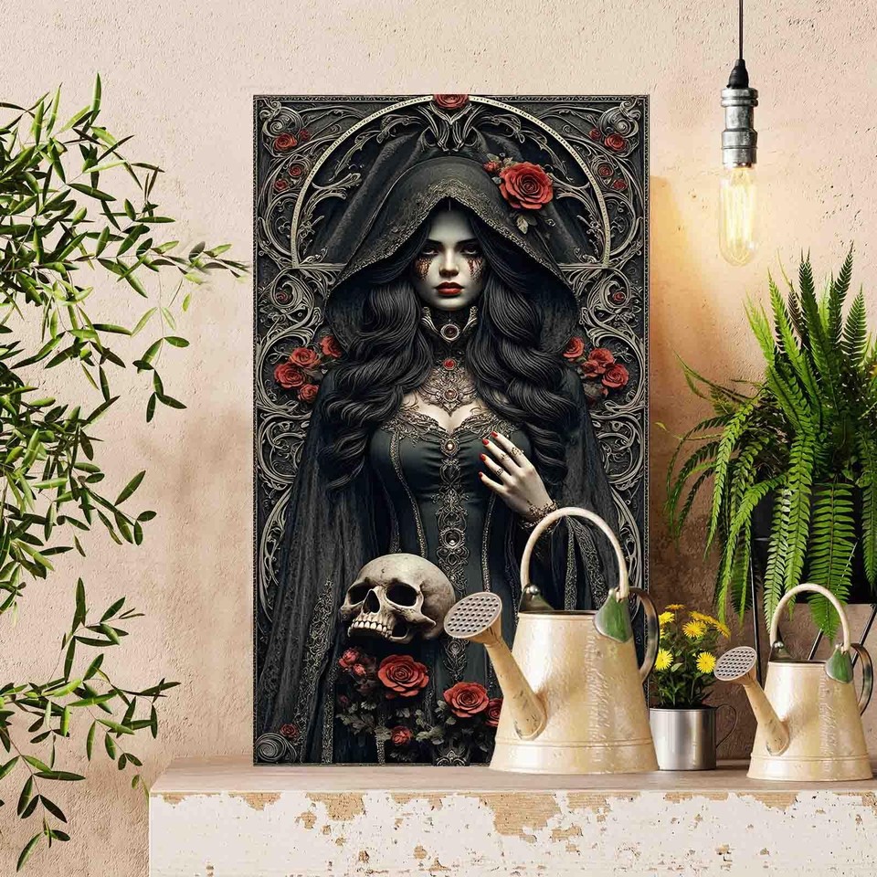 Witch Paint by Number for Adults Red Roses DIY Canvas Painting by ...