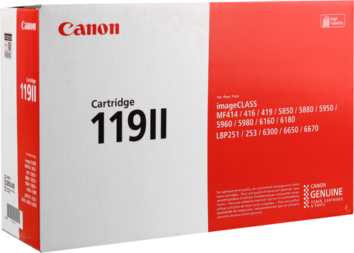 NEW Genuine Canon Toner 119 II Hi-Capacity Black Toner Cartridge ...