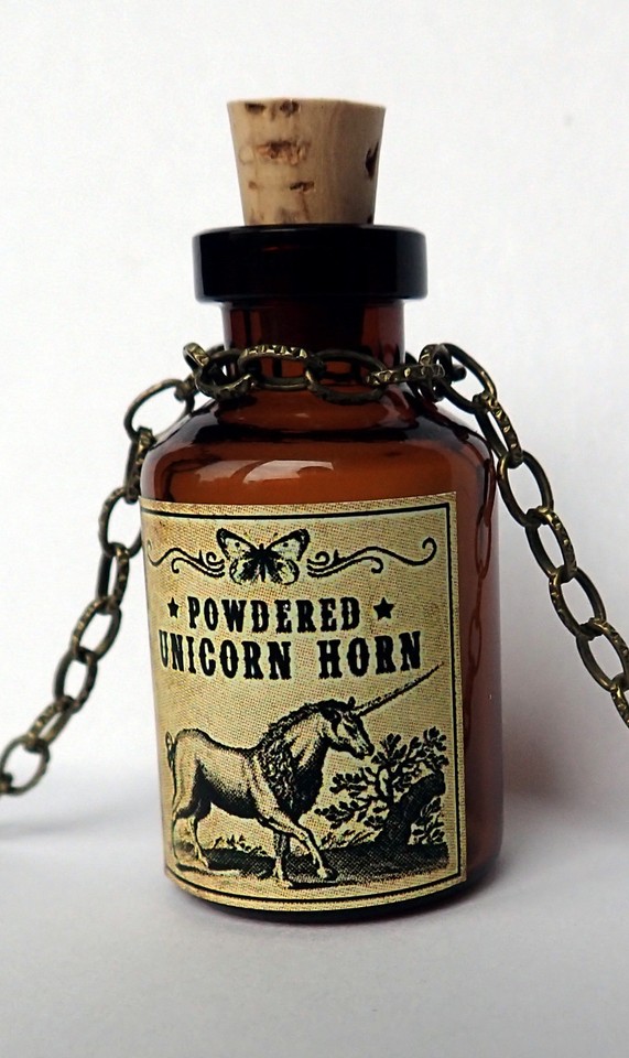 Apothecary Potion Bottle Pendant Poison Necklace Gothic Goth Steampunk ...