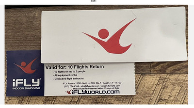 iFly Voucher - 10 Flights - good for any i-Fly location in the USA | eBay