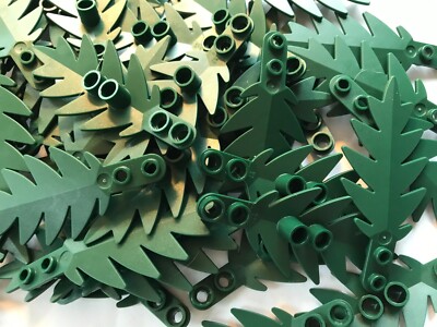 LEGO-NEW-#6148- DARK GREEN -PLANT/ PALM LEAF SMALL/ 8 X 3 -10 PIECES | eBay