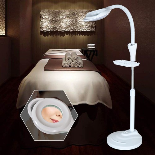 16x Diopter LED Magnifying Floor Stand Lamp Magnifier Facial Light For ...