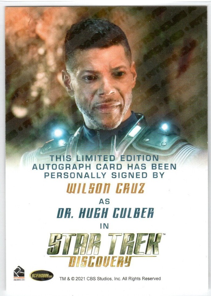 STAR TREK DISCOVERY SEASON 4 WILSON CRUZ AS DR. HUGH CULBER FB ...