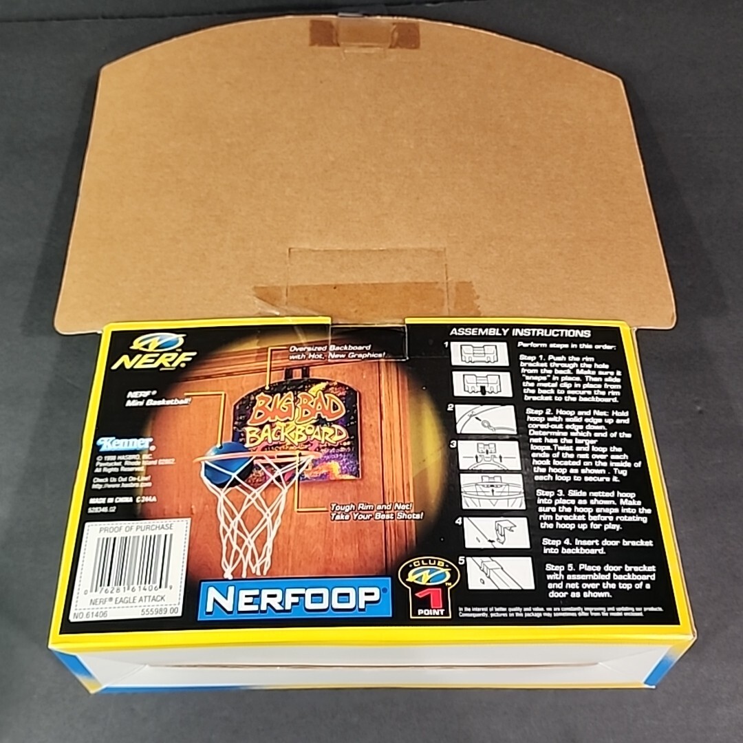 1998 Nerf Nerfoop Over The Door Basketball Hoop EAGLE ATTACK Backboard for sale online | eBay