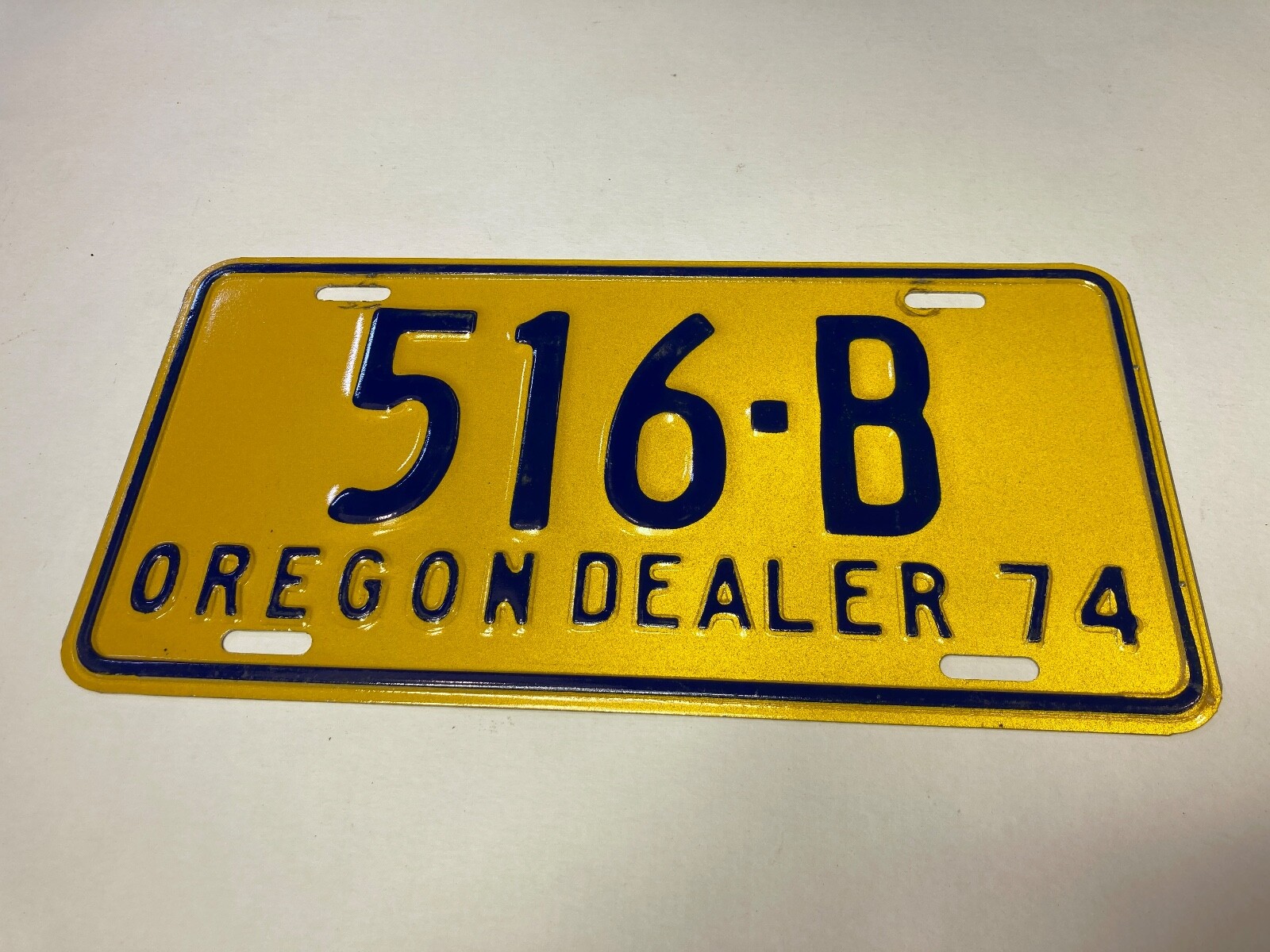 Lot of 16 Oregon Dealer License Plates, all years 1959 - 1974. NR ...