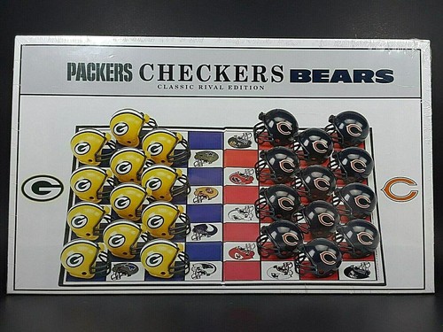 1993 NFL Green Bay Packers VS Chicago Bears Checkers Board Game NEW ...