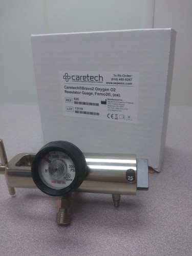 FERNO2 SPIRACLE TECHNOLOGIES BRAVO2 OXYGEN O2 REGULATOR GAUGE,VENT ...