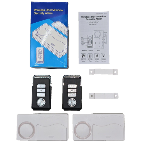 Home Door Window Magnetic Sensor Open Security Alarm with 2 Remote ...