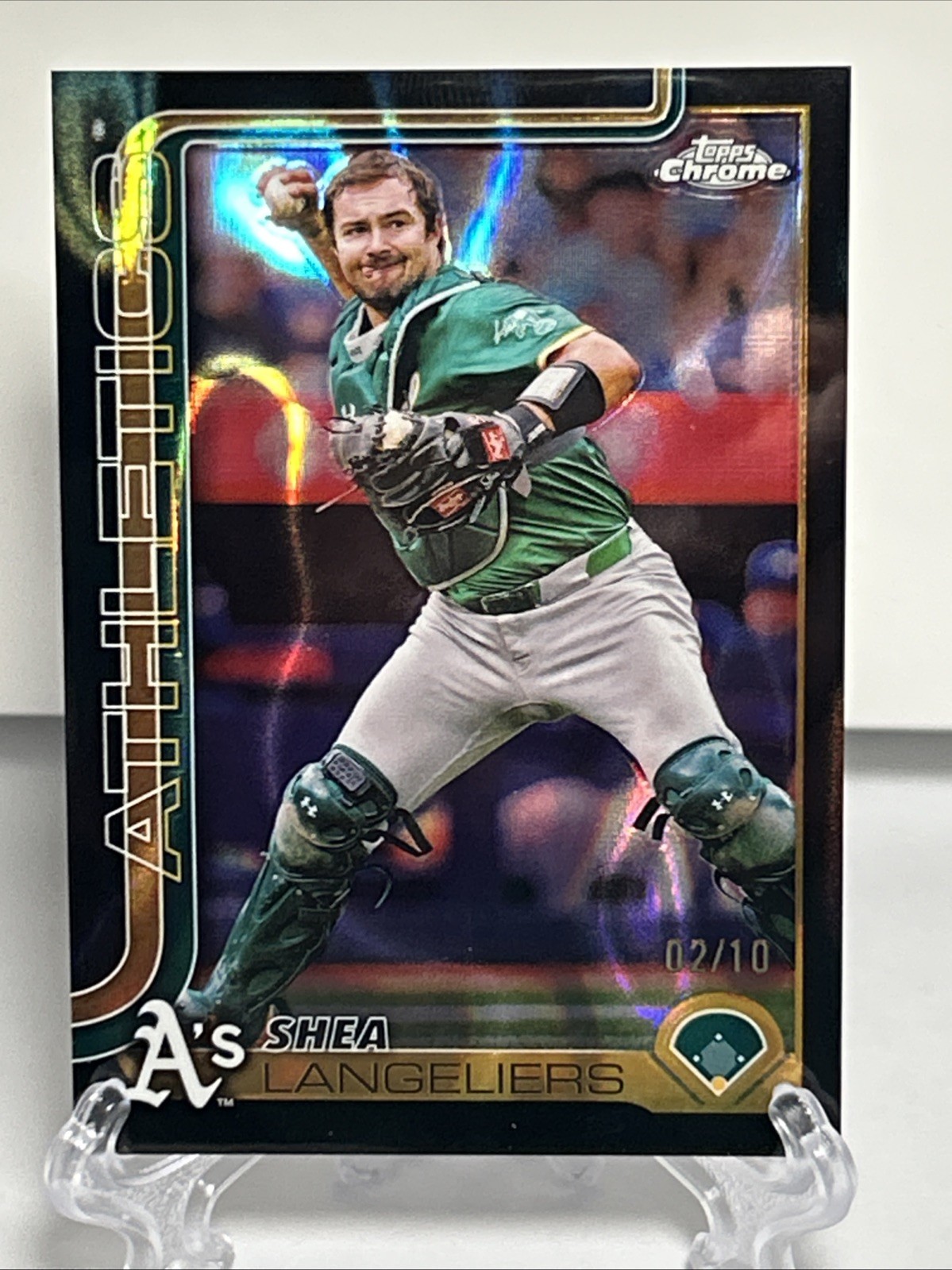 Shea Langeliers 2025 Topps Chrome #58 Black Lava Refractor /10 Price ...