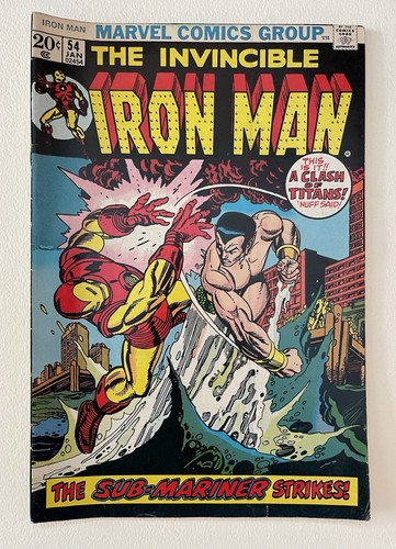 The Invincible Iron Man #54 ~ Ungraded ~ 1973 (January) Marvel Comics ...