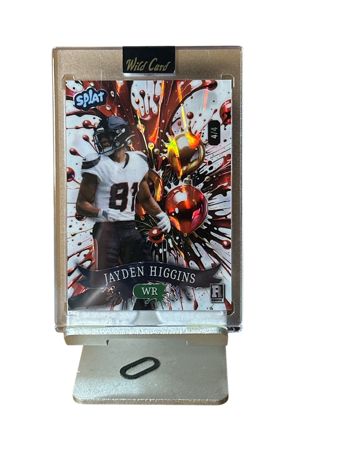 2025 Wild Card Splat Holiday Edition Jayden Higgins Houston Texans ...