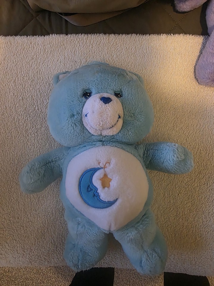 Care Bears Bedtime Bear Blue Plush Moon Star Soft Toy Vintage 2003 ...