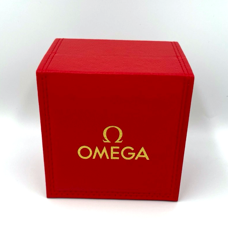 Omega Watch Box Red Leatherette Case | eBay