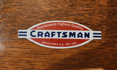 Craftsman Tool Logo Vintage Style Old-School Sears Tool Box Vinyl ...