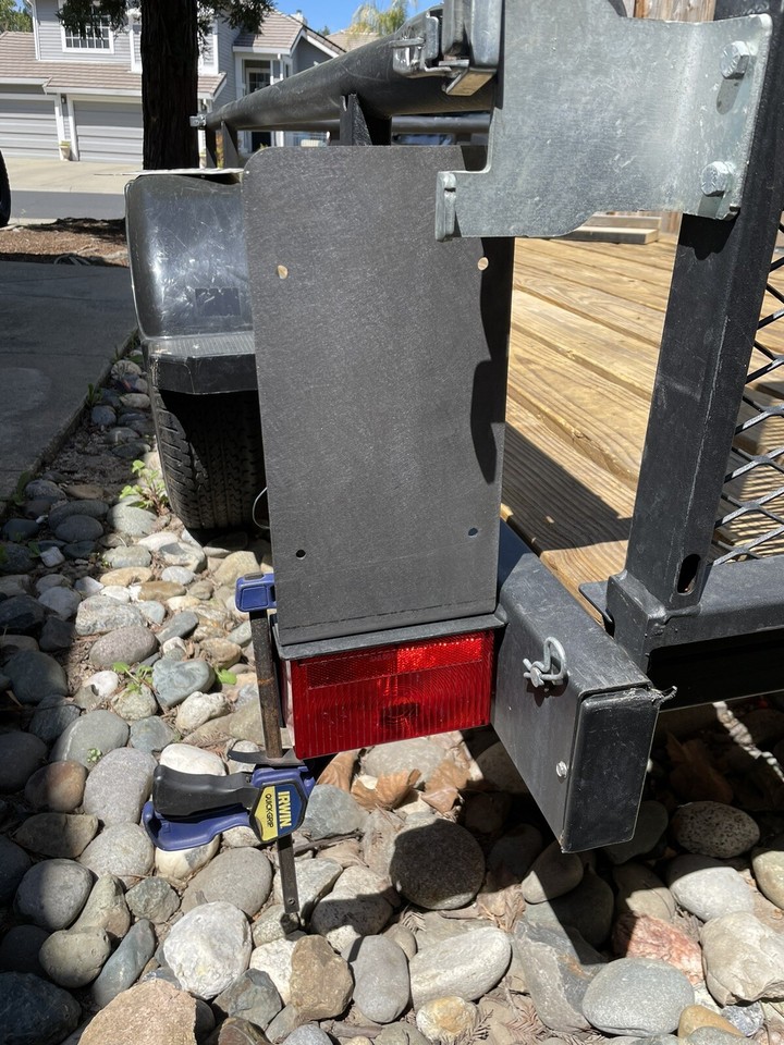 Side Mount License Plate Holder Trailer Flatbed RV Heavy Duty Steel ...