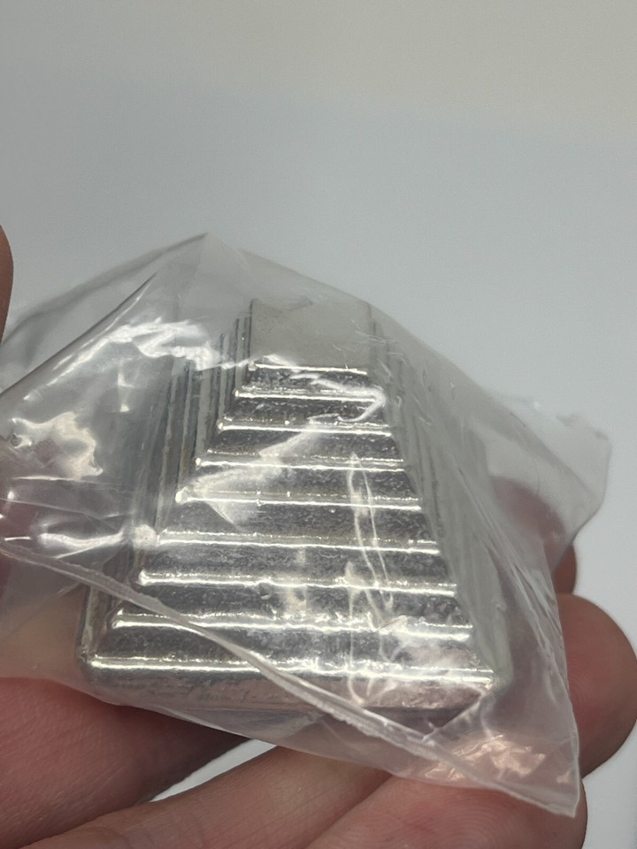 Yeager Poured Silver YPS 5oz ounce "Pyramid" .999 Fine Silver 5oz ...