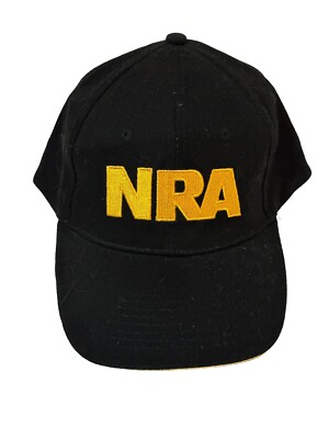 Vintage NRA ILA (National Rifle Association Hat/Cap Black with Gold NRA ...