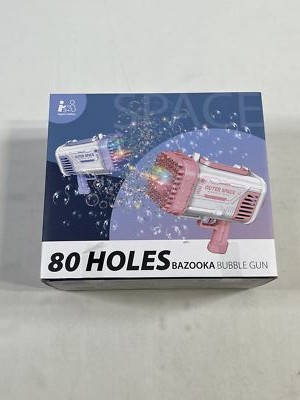 Pink 80 Holes Bazooka Bubble Gun NEW | eBay