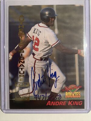 Andre King Auto Signed IP Signature Rookies Atlanta Braves | eBay