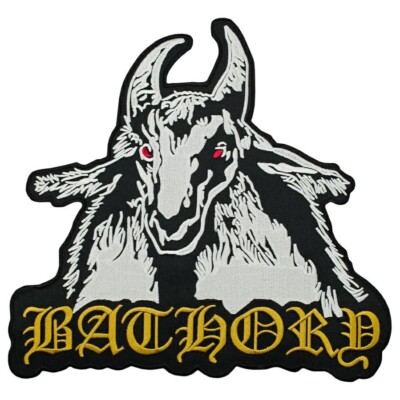Bathory Iron-on & Sew-on Back Patch | Goat Swedish Black Thrash Metal ...