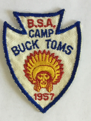 1957 Camp Buck Toms pocket patch cs | eBay