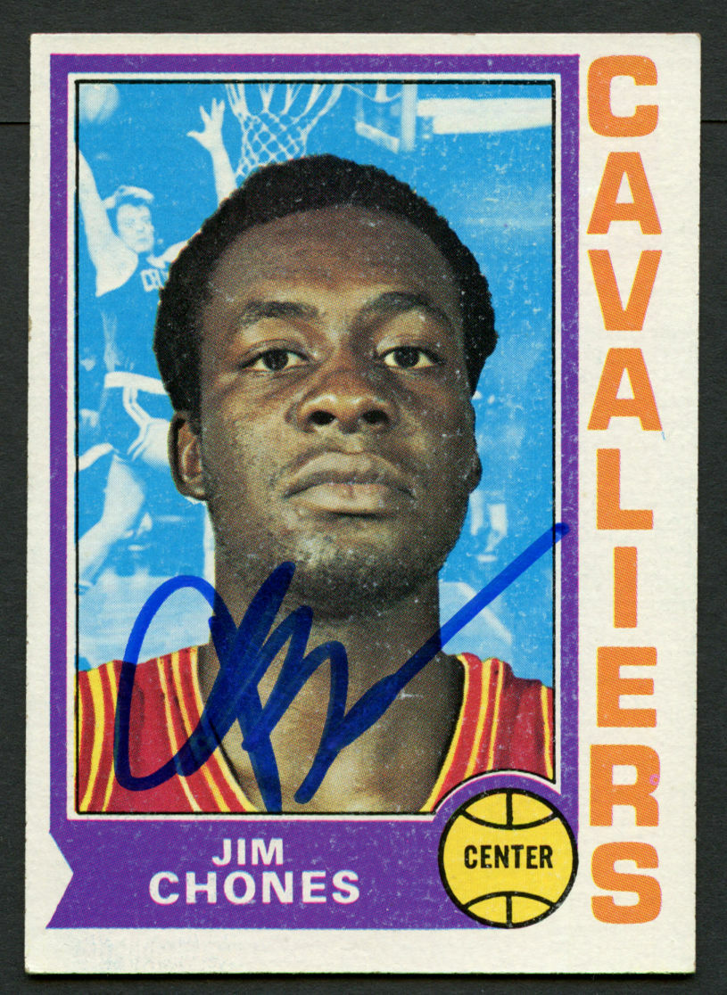 Jim Chones #6 signed autograph auto 1974-75 Topps Basketball Trading ...