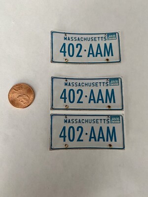 1/5 scale 80’s 90’s Massachusetts license plate decals for your r/c car ...