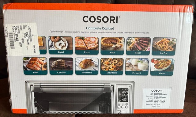 COSORI CTO-R301S-SUSW Toaster Oven Air Fryer Smart 32QT Large Stainless ...