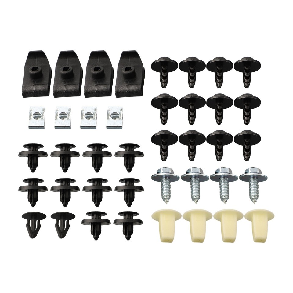 40 Pieces Car Engine Undertray Cover Clip Bottom Shield Guard Screws ...